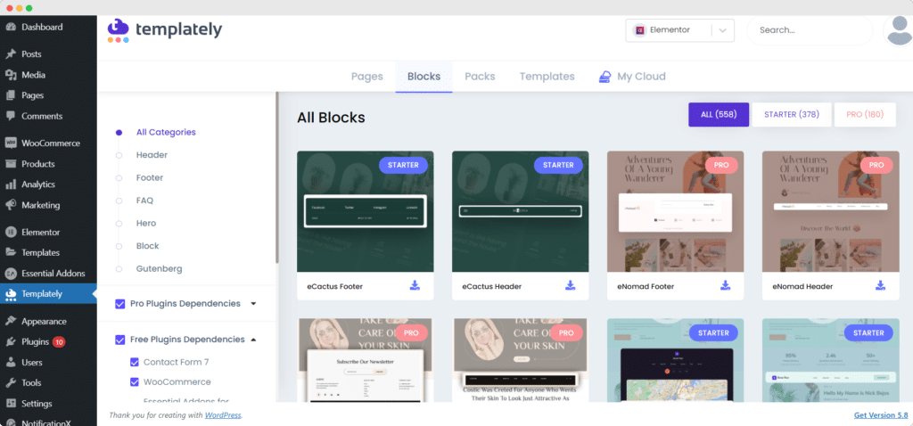 How To Insert & Use Blocks From Templately? - Templately Documentations