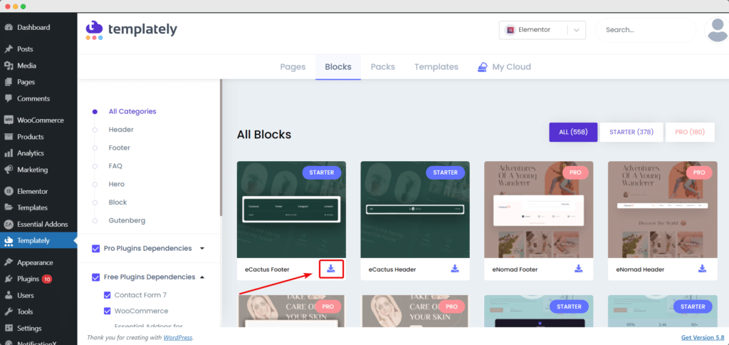 How To Insert & Use Blocks From Templately? - Templately Documentations