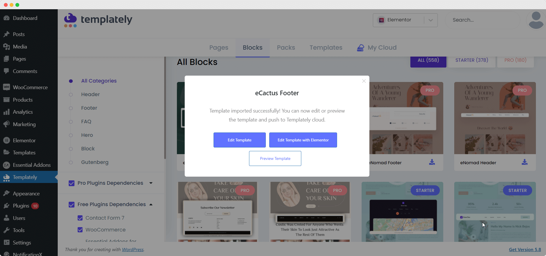 How To Insert & Use Blocks From Templately? - Templately Documentations