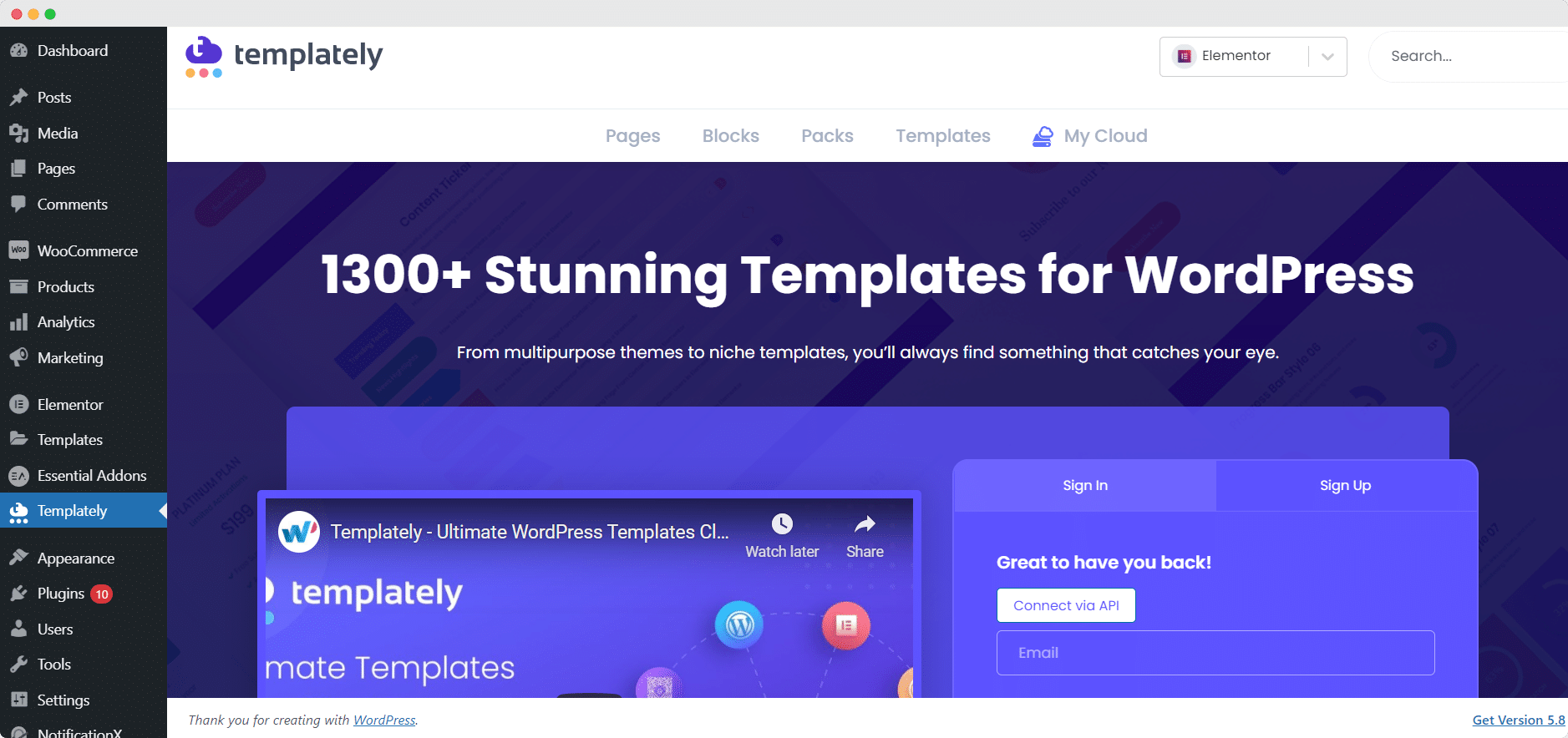How To Configure Templately WorkSpace - Templately Documentations