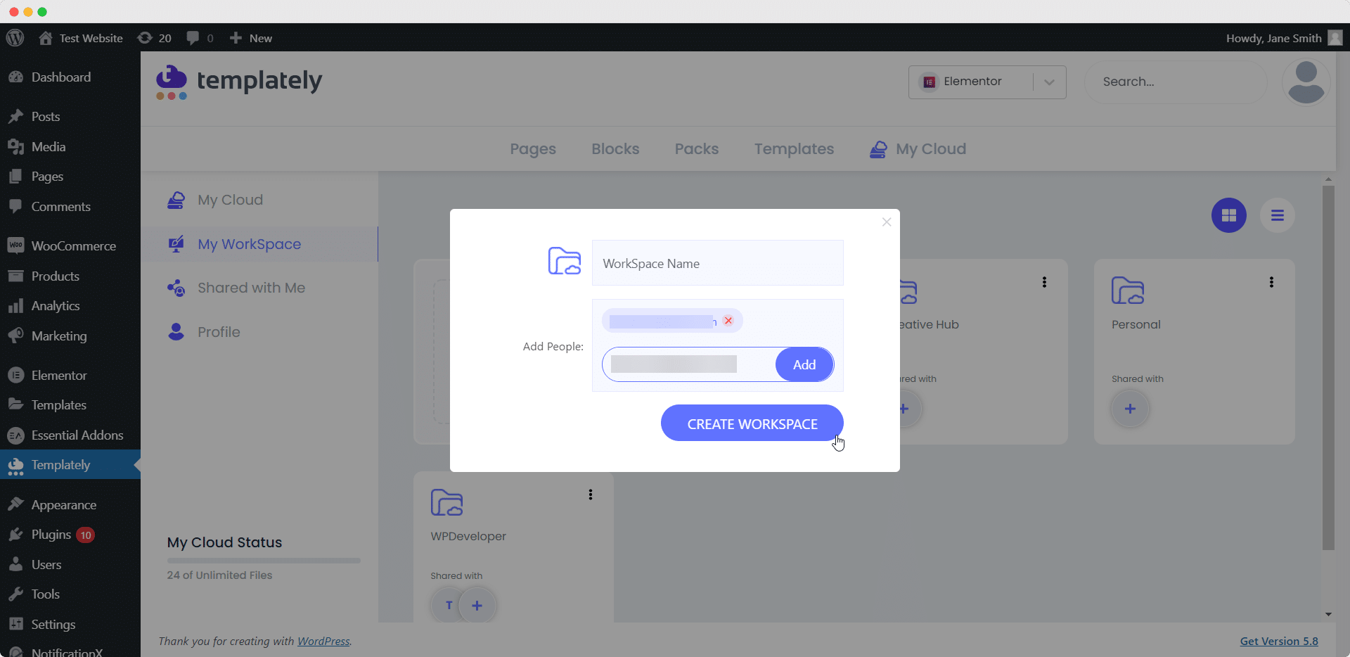 How To Configure Templately WorkSpace - Templately Documentations