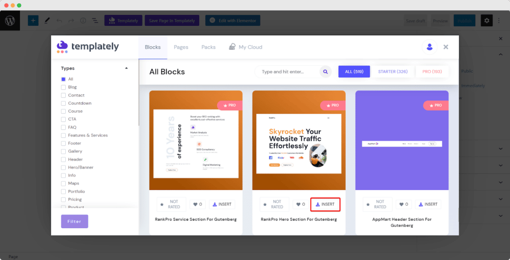 How To Use Templately For Gutenberg - Templately Documentations