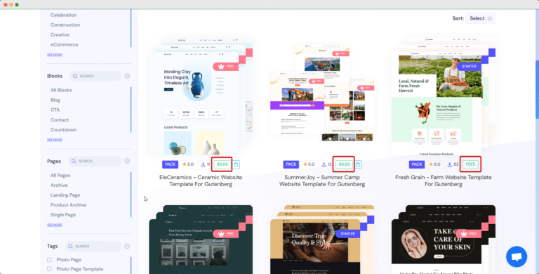 How To Purchase Template Packs Or Single Templates From Templately ...