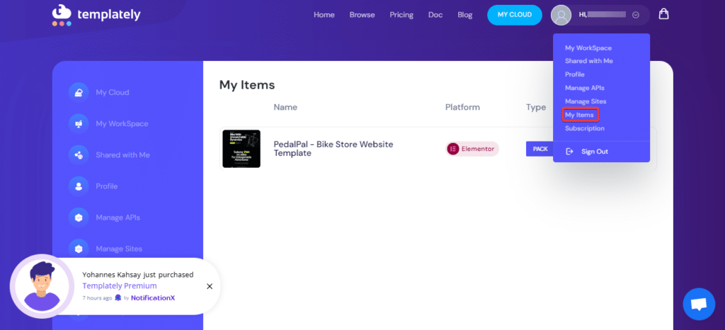 How To Purchase Templately Single Templates From WordPress Dashboard ...